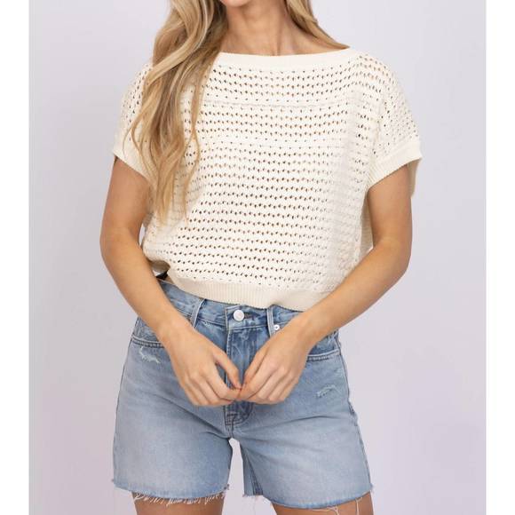 White + Warren | Tops | New White Warren Mercerized Cropped Beachy ...
